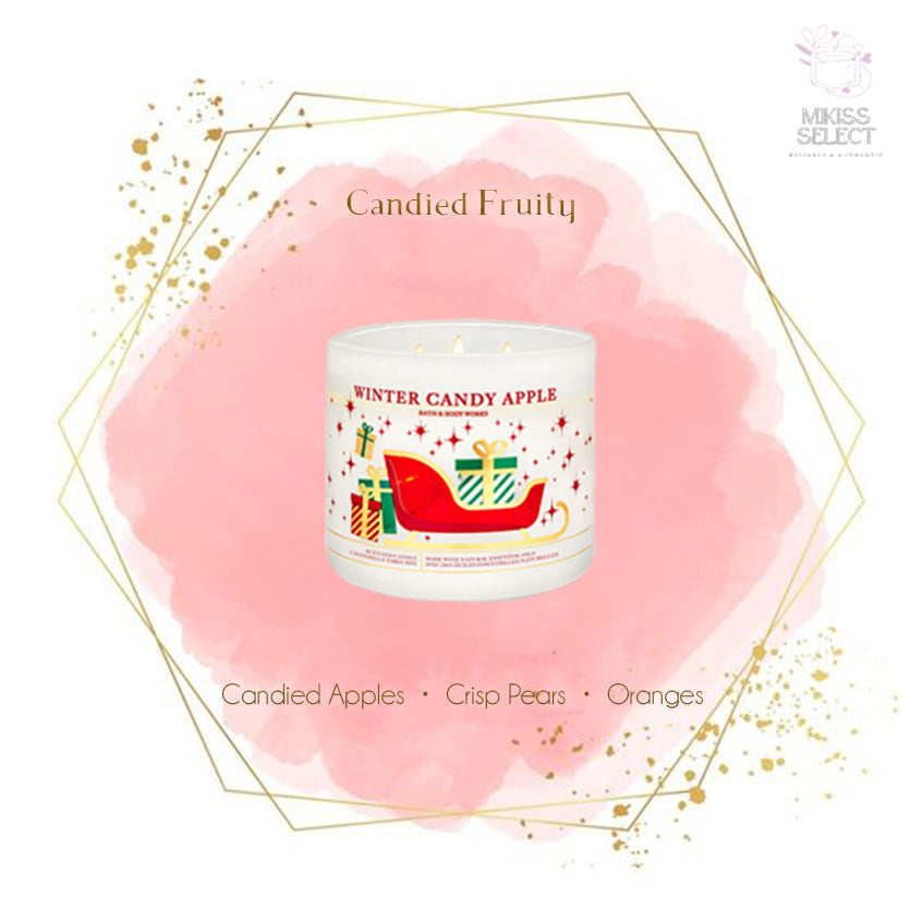 Winter Candy Apple 3 Wick Candle Mikiss Select